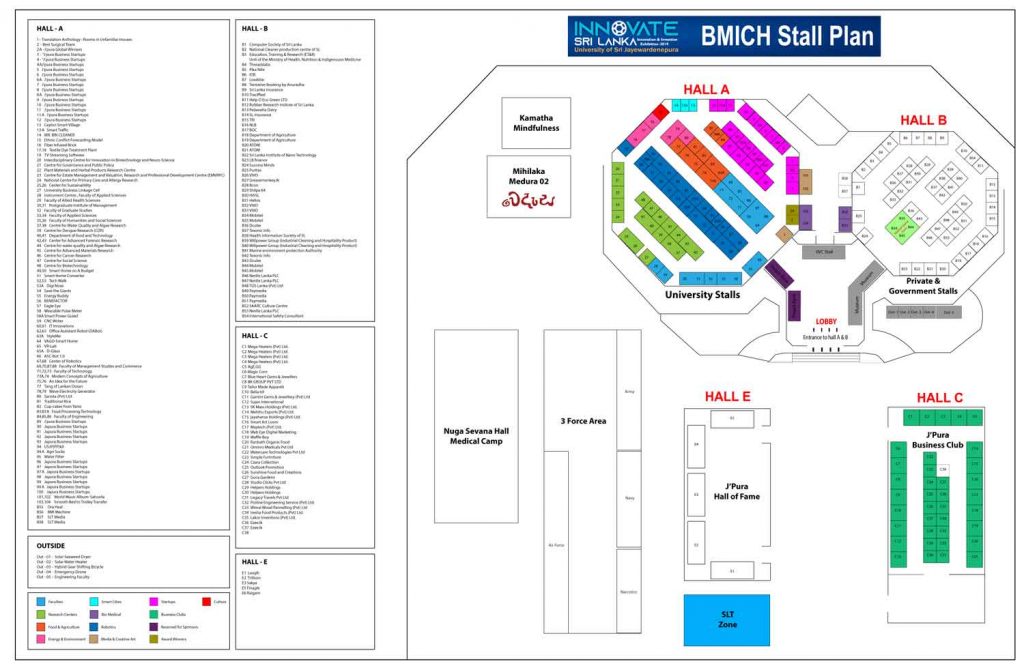 Innovate-Sri-Lanka-2019-BMICH-Stall-Plan - USJ - University of Sri ...