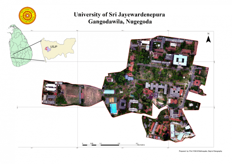 Location map of University of Sri Jayewardenepura - USJ - University of ...