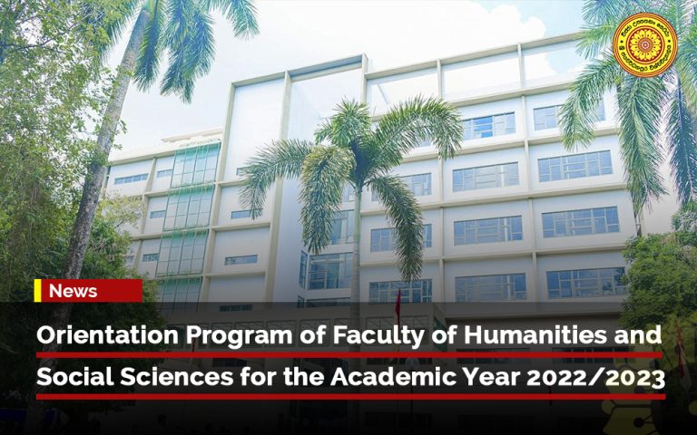 Orientation Program of Faculty of Humanities and Social Sciences for the Academic Year 2022/2023 ...