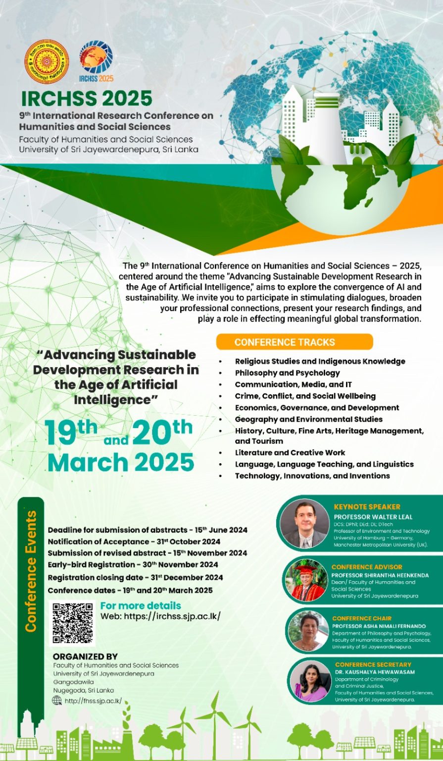 9th International Conference on Humanities and Social Sciences – 2025 - USJ - University of Sri ...