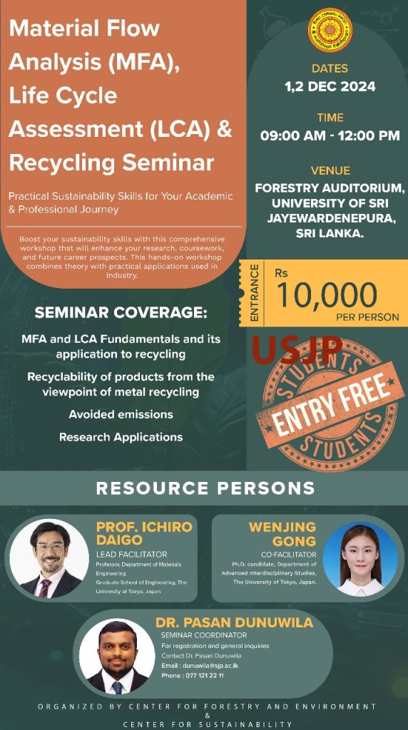 Material Flow Analysis (MFA) Life Cycle Assessment (LCA) & Recycling ...